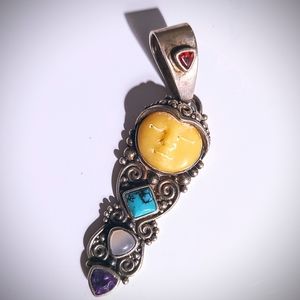 Sajen | Jewelry | Vintage Sajen Sterling Goddess Face Pendant | Poshmark